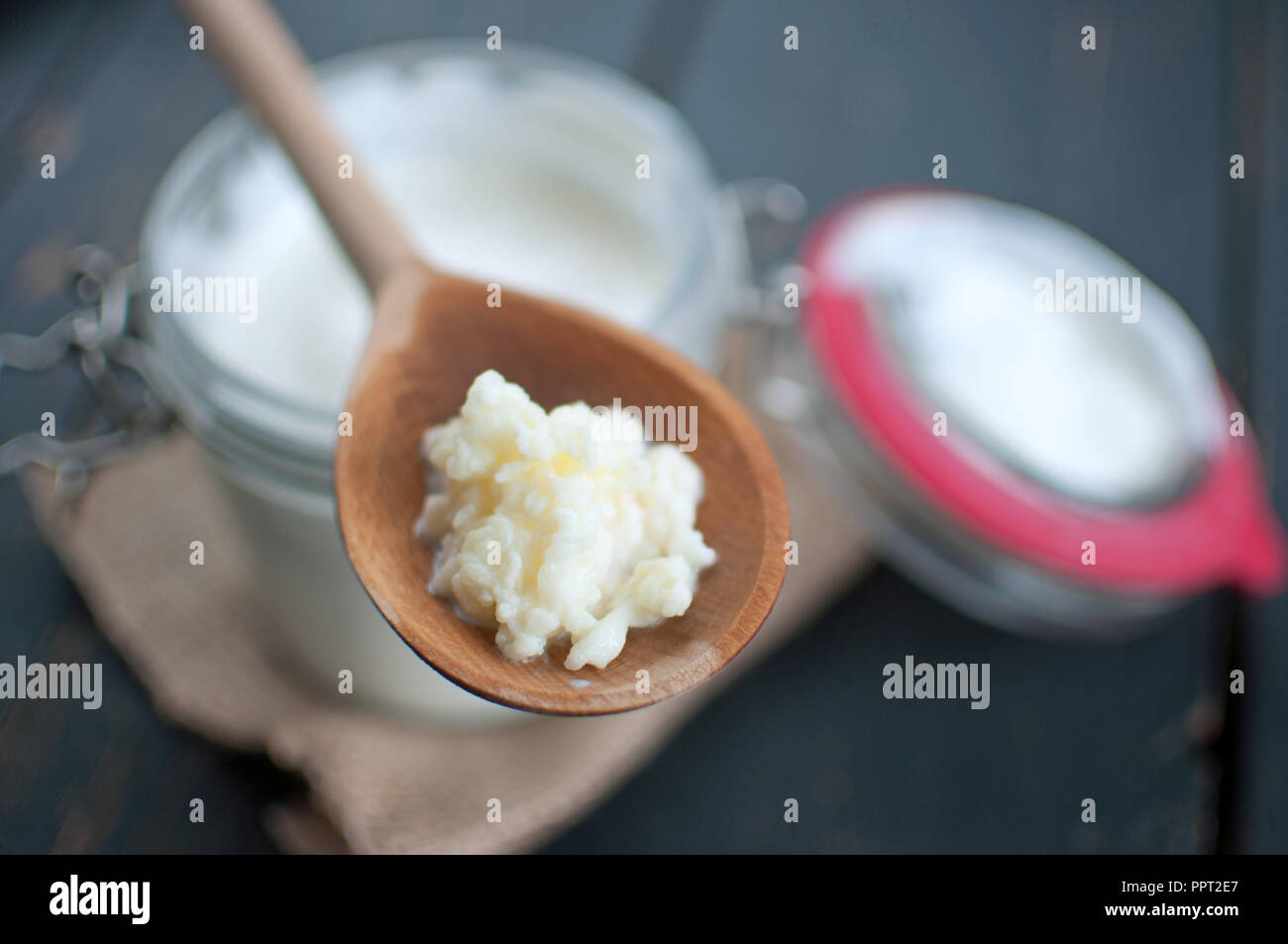 Closeup kefir hi-res stock photography and images - Alamy