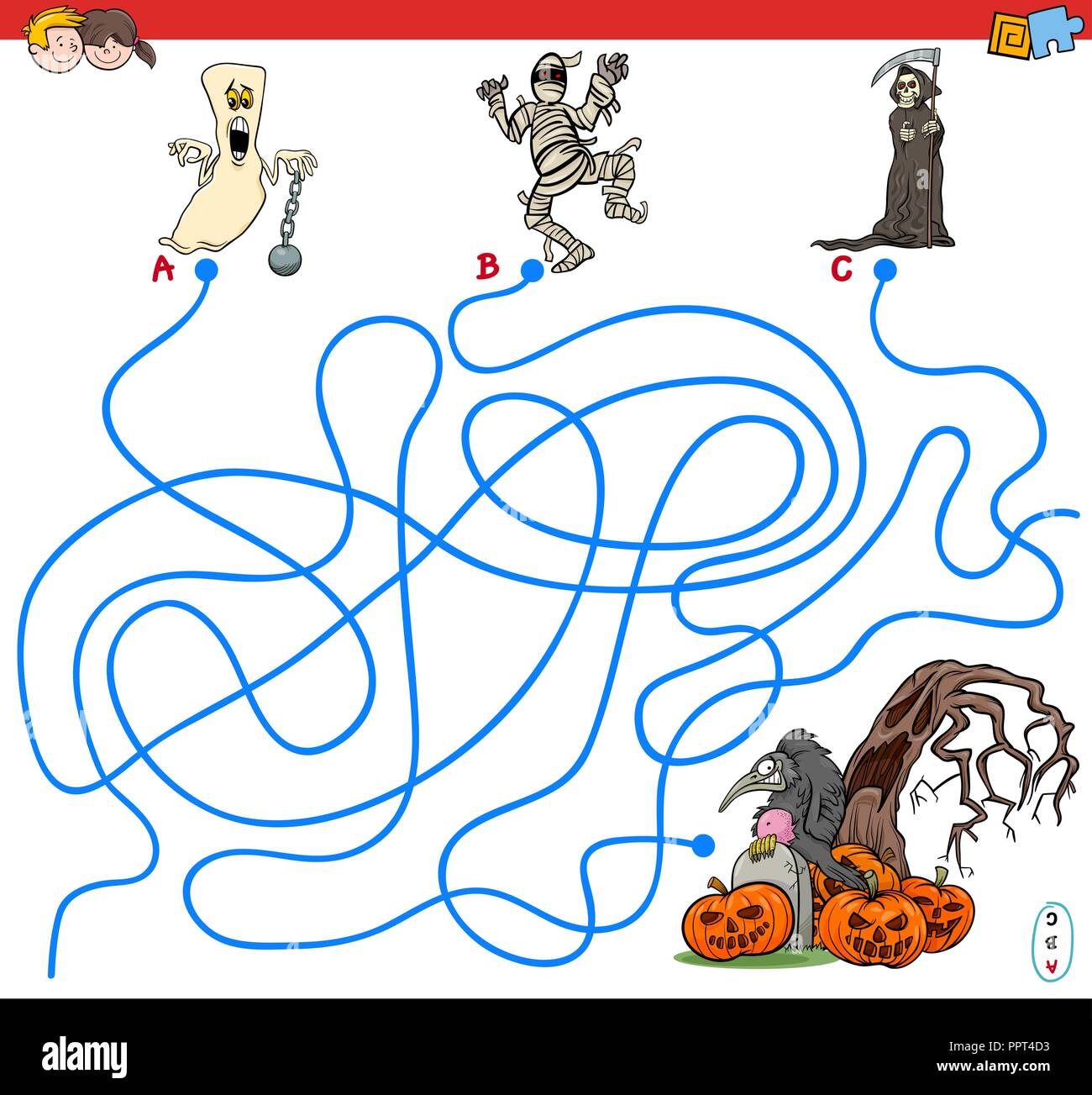 Spooky path Stock Vector Images - Alamy