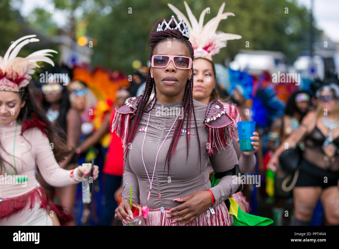 Performers, revellers and carnival goers enjoy the annual Notting Hill ...