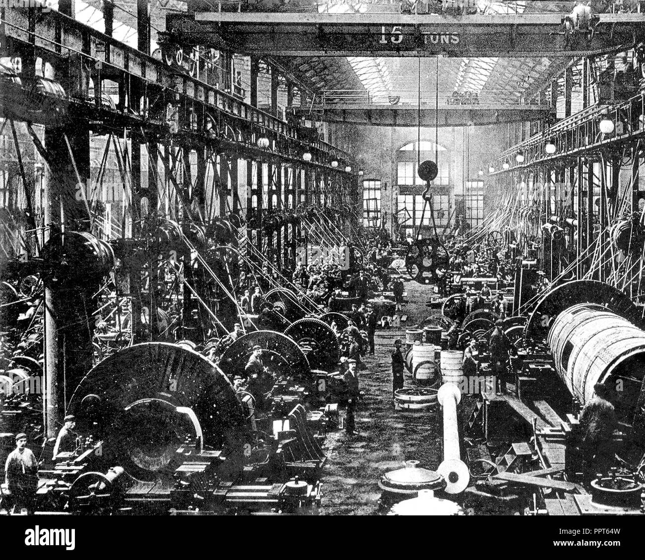 Old victorian factory building Black and White Stock Photos & Images ...