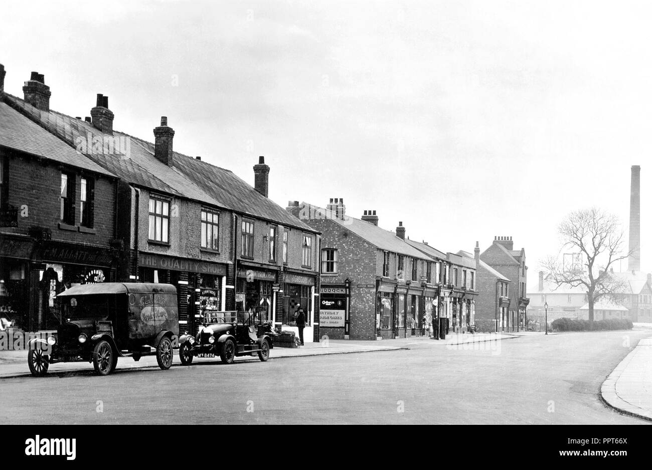 Carcroft High Street early 1900s Stock Photo - Alamy