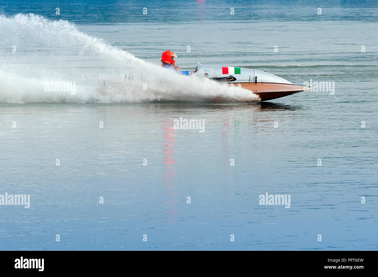 22 September 2018 - Italy, Lombardy, Cremona, Po River, Exhibition Old ...