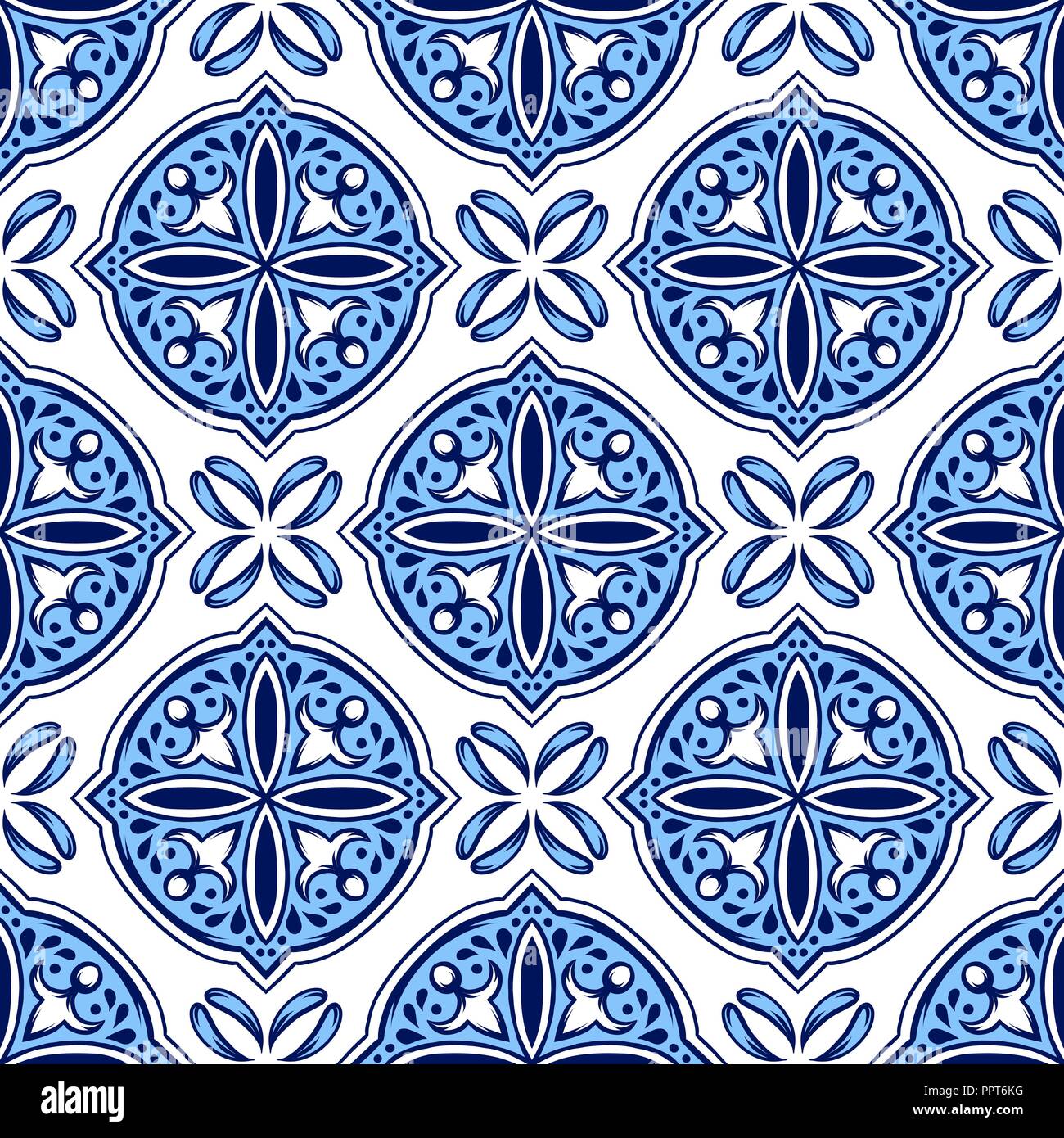 Italian tile pattern. Ethnic folk ornament Stock Vector Image & Art - Alamy