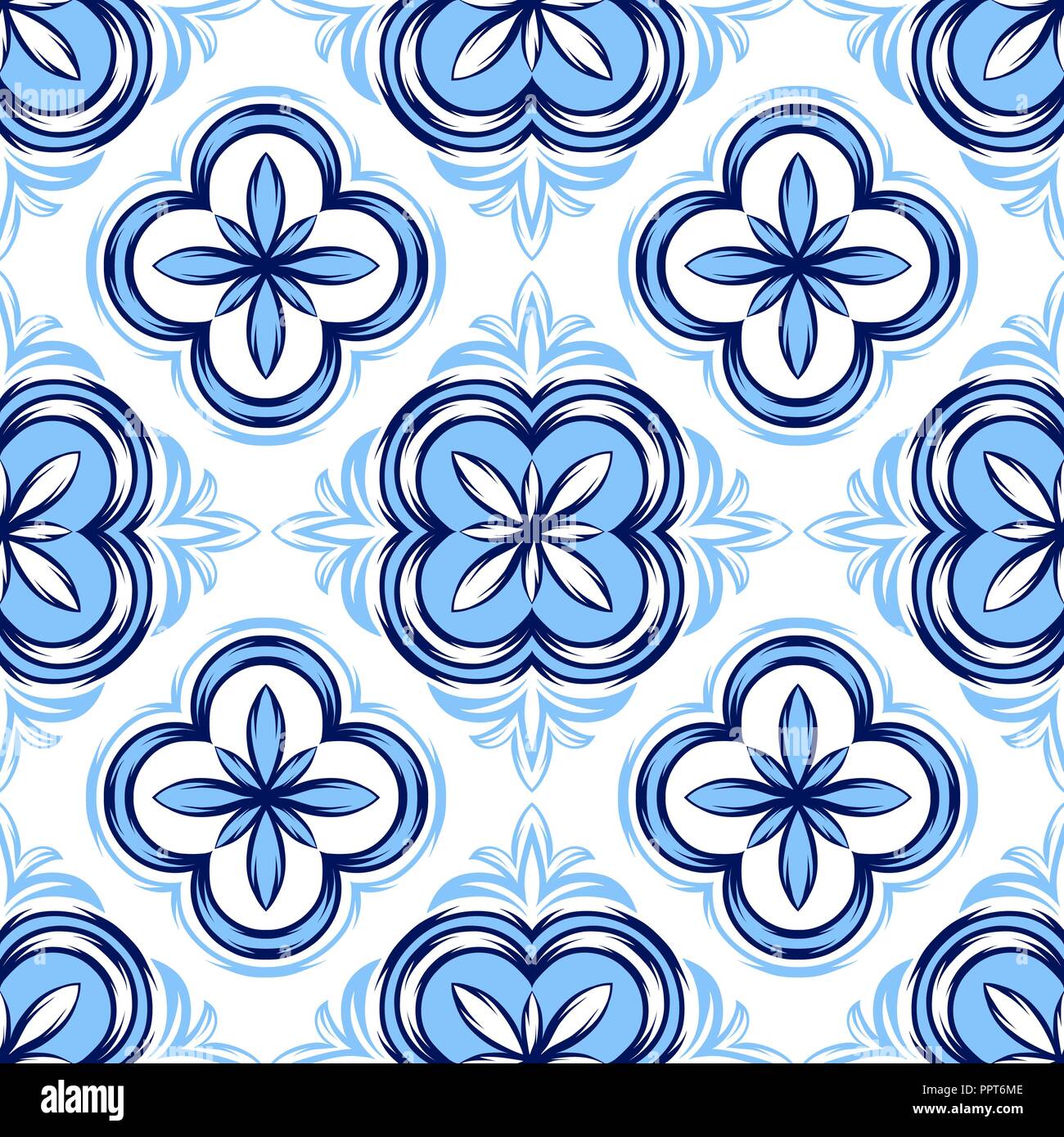 Italian tile pattern. Ethnic folk ornament Stock Vector Image & Art - Alamy