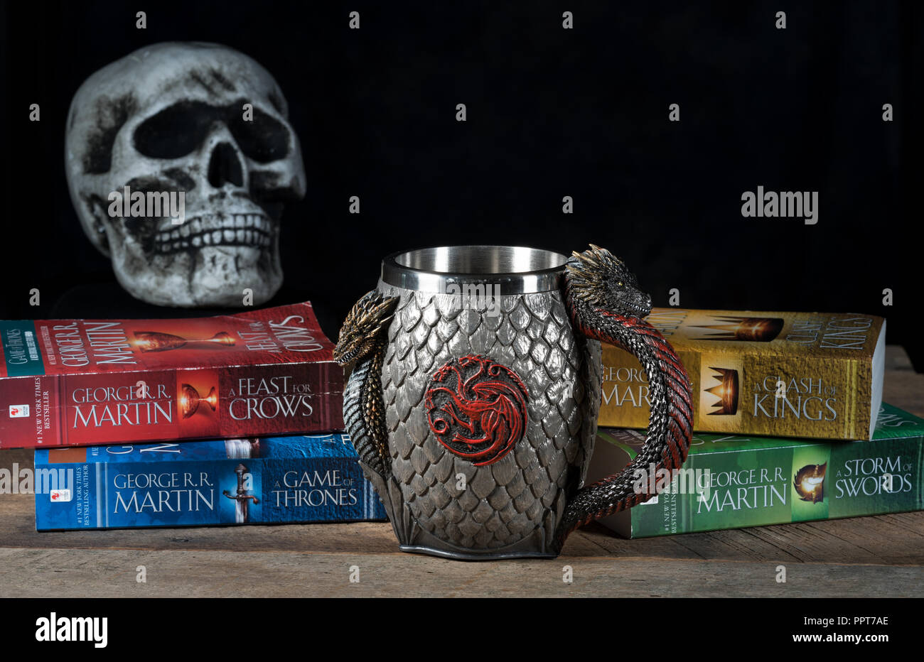 Official Dragon tankard from Game of Thrones series Stock Photo - Alamy