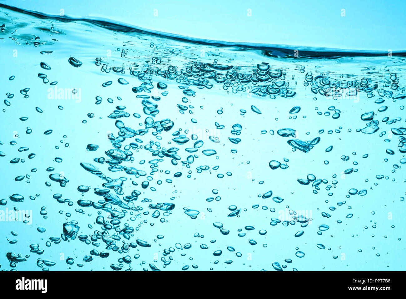 fresh water with bubbles texture background Stock Photo - Alamy