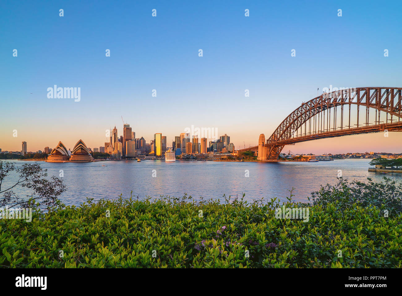 Beautiful Sunrise at Sydney City Skyline Stock Photo - Alamy