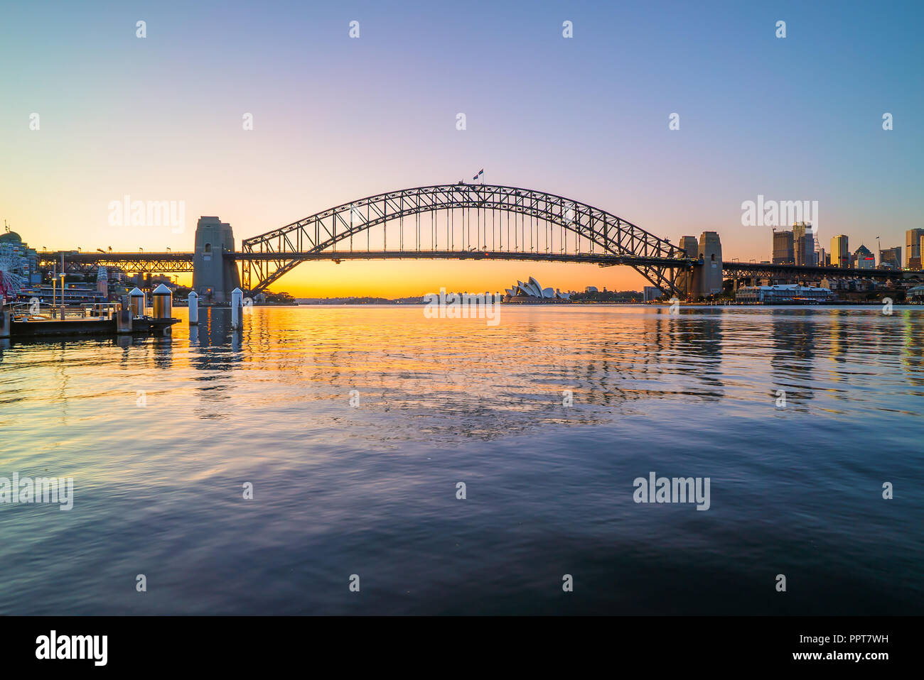 Beautiful Sunrise at Sydney City Skyline Stock Photo - Alamy