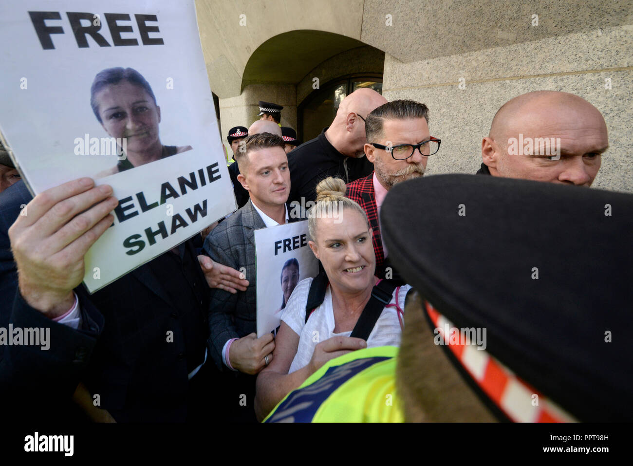 Tommy Robinson AKA Stephen Yaxley Lennon appeared in the Central ...