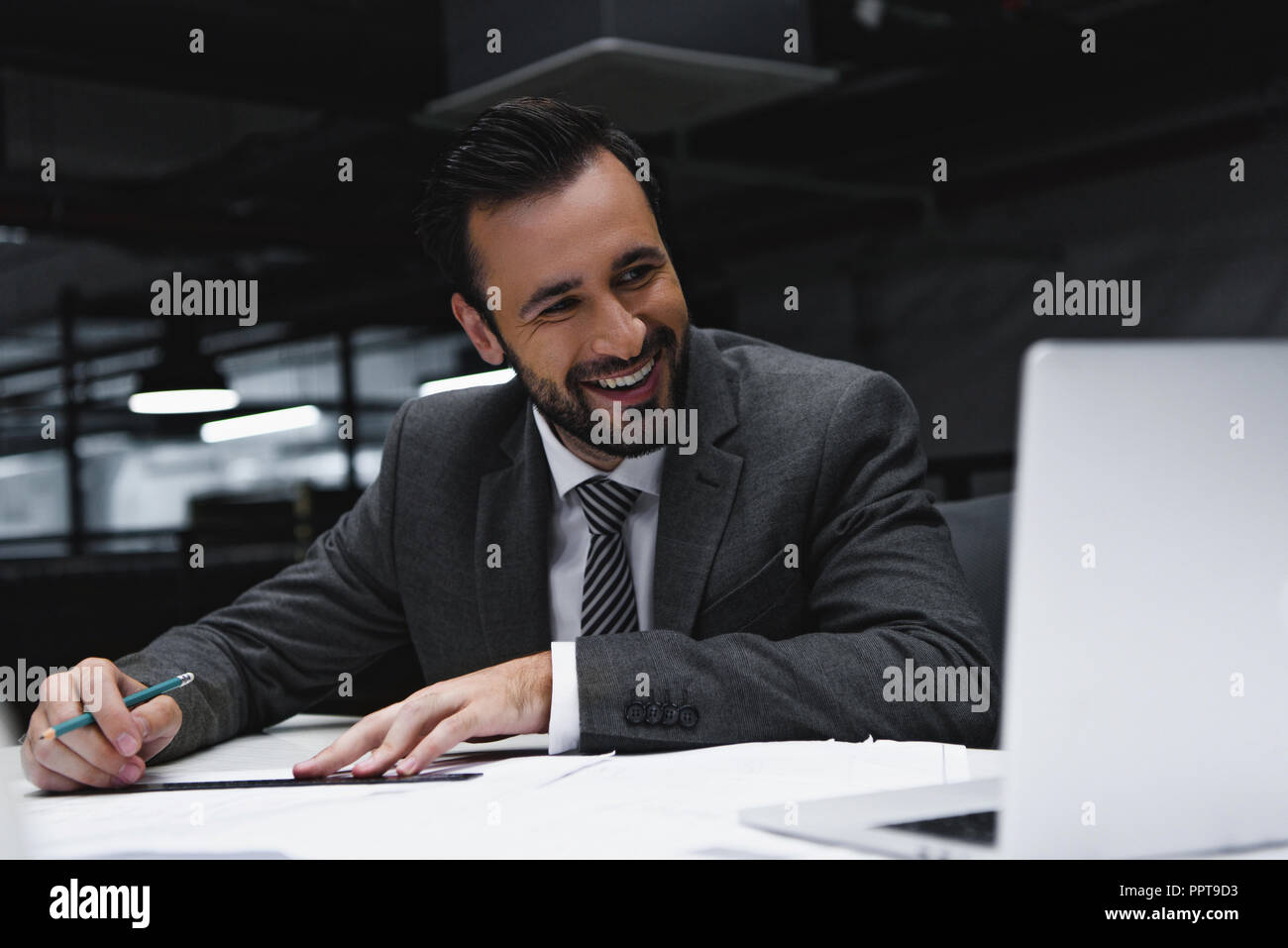Laughing engineer hi-res stock photography and images - Alamy