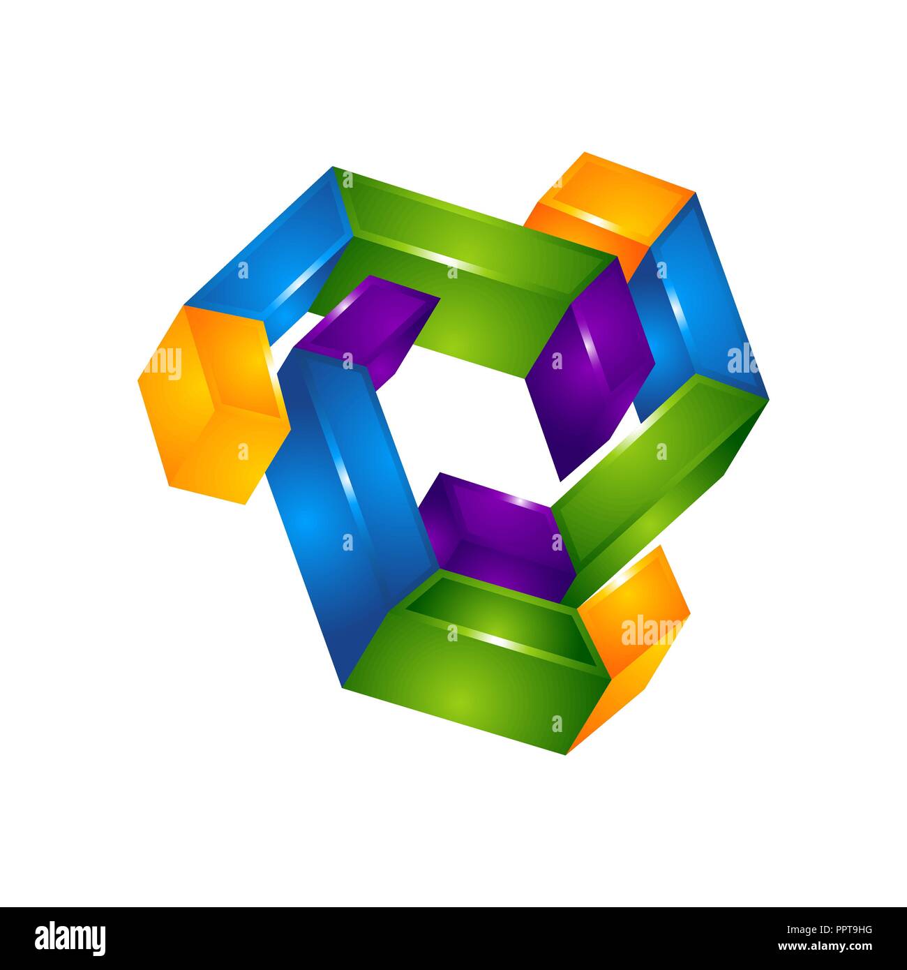 Hub circle logo Stock Vector Images - Alamy