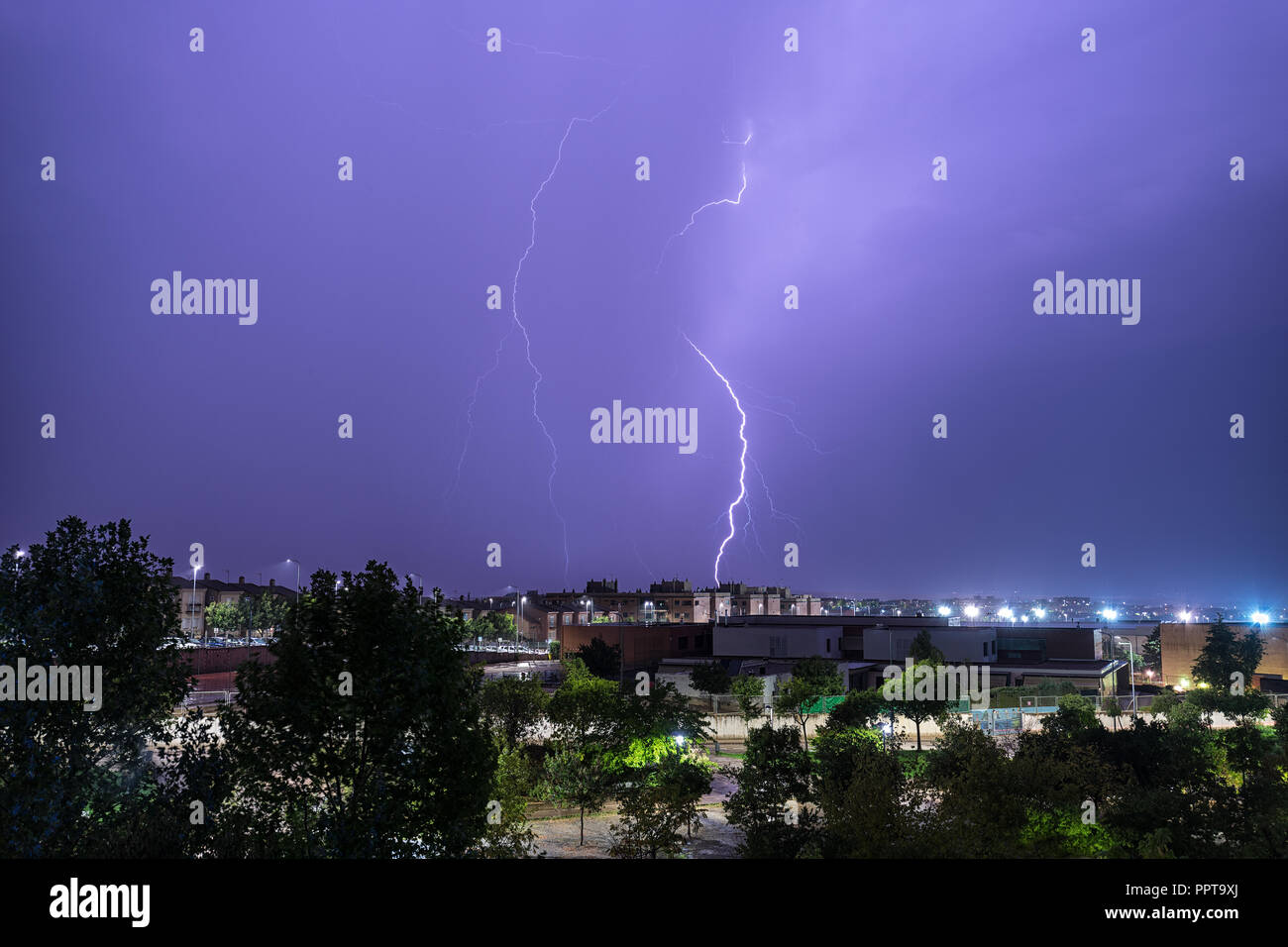 Spain Weather Storm Thunder High Resolution Stock Photography and ...