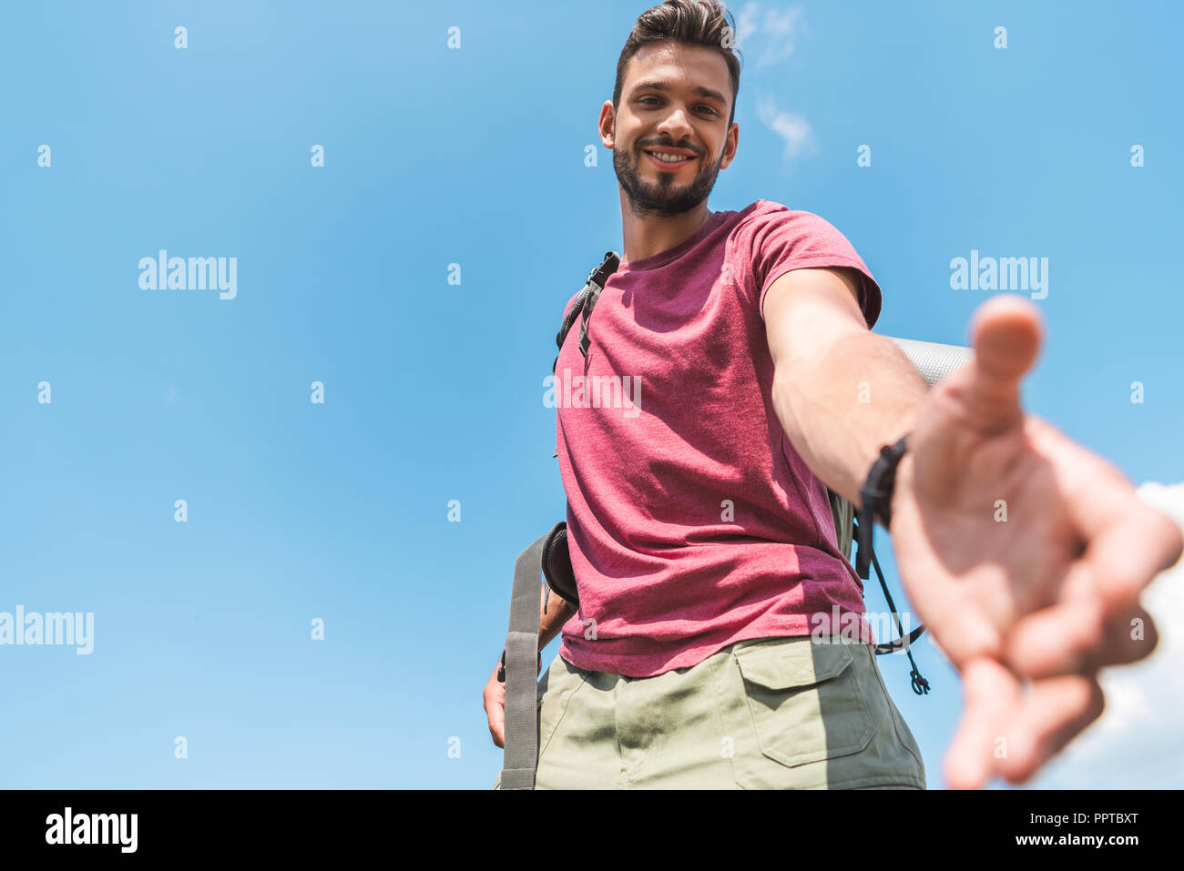 Stretching out hand hi-res stock photography and images - Alamy