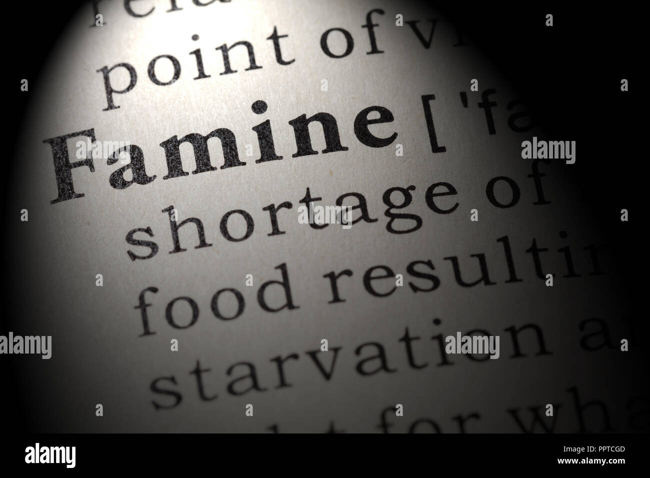Fake Dictionary, Dictionary definition of the word famine. including ...