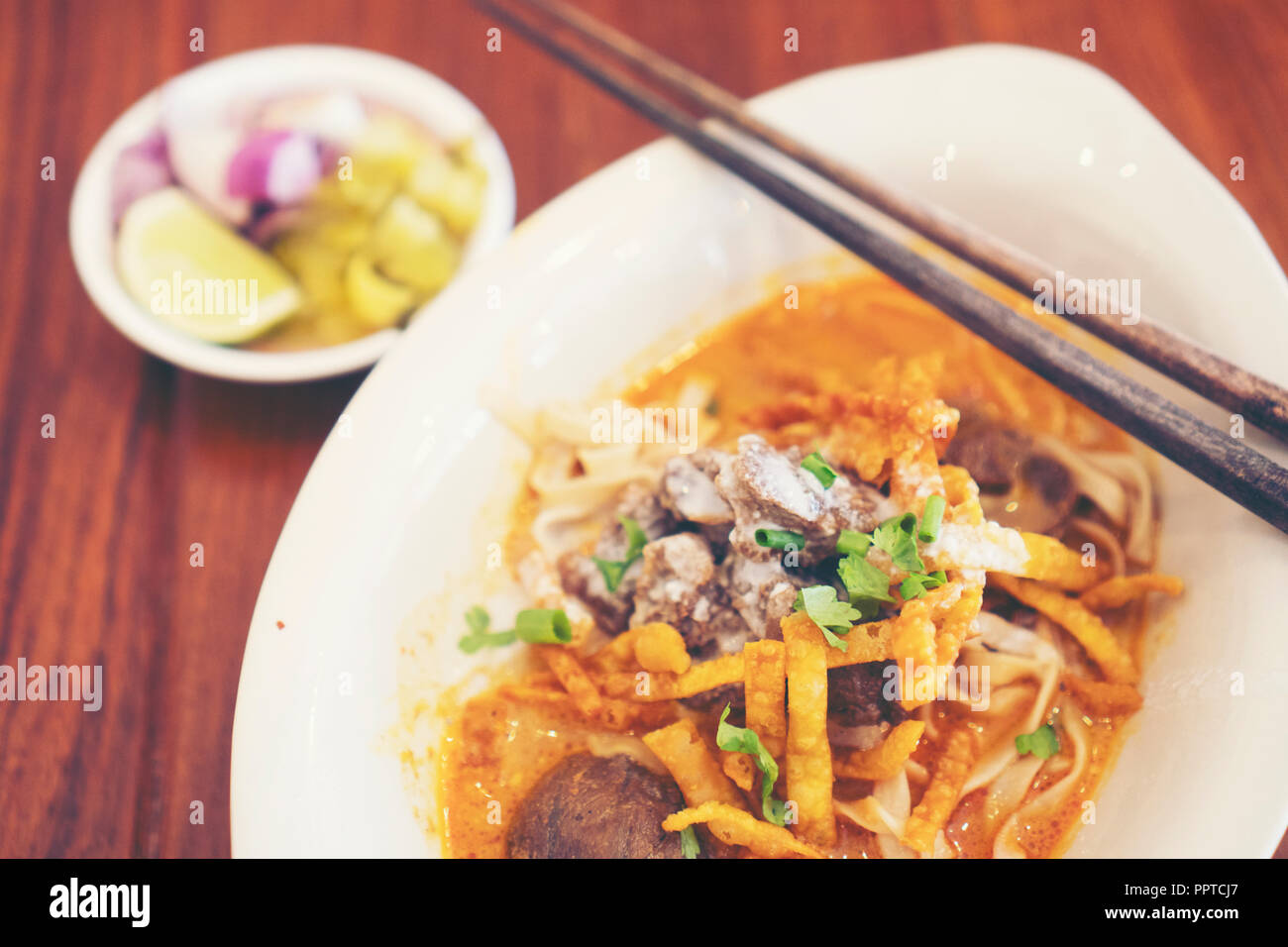 Khao soi is a northern food of Thailand Stock Photo - Alamy
