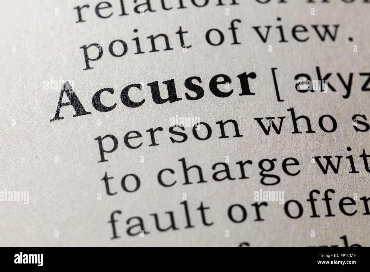 Accuser hi-res stock photography and images - Alamy