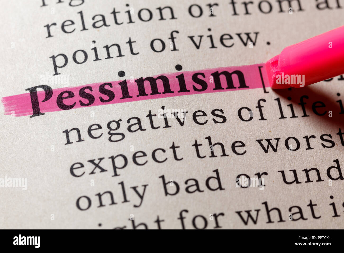 Pessimistic Definition