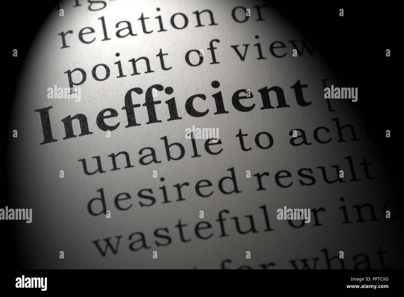 Fake Dictionary, Dictionary definition of the word inefficient ...