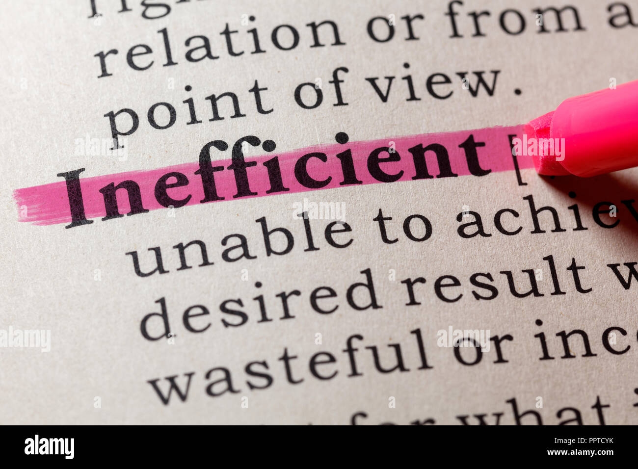 Fake Dictionary, Dictionary definition of the word inefficient ...