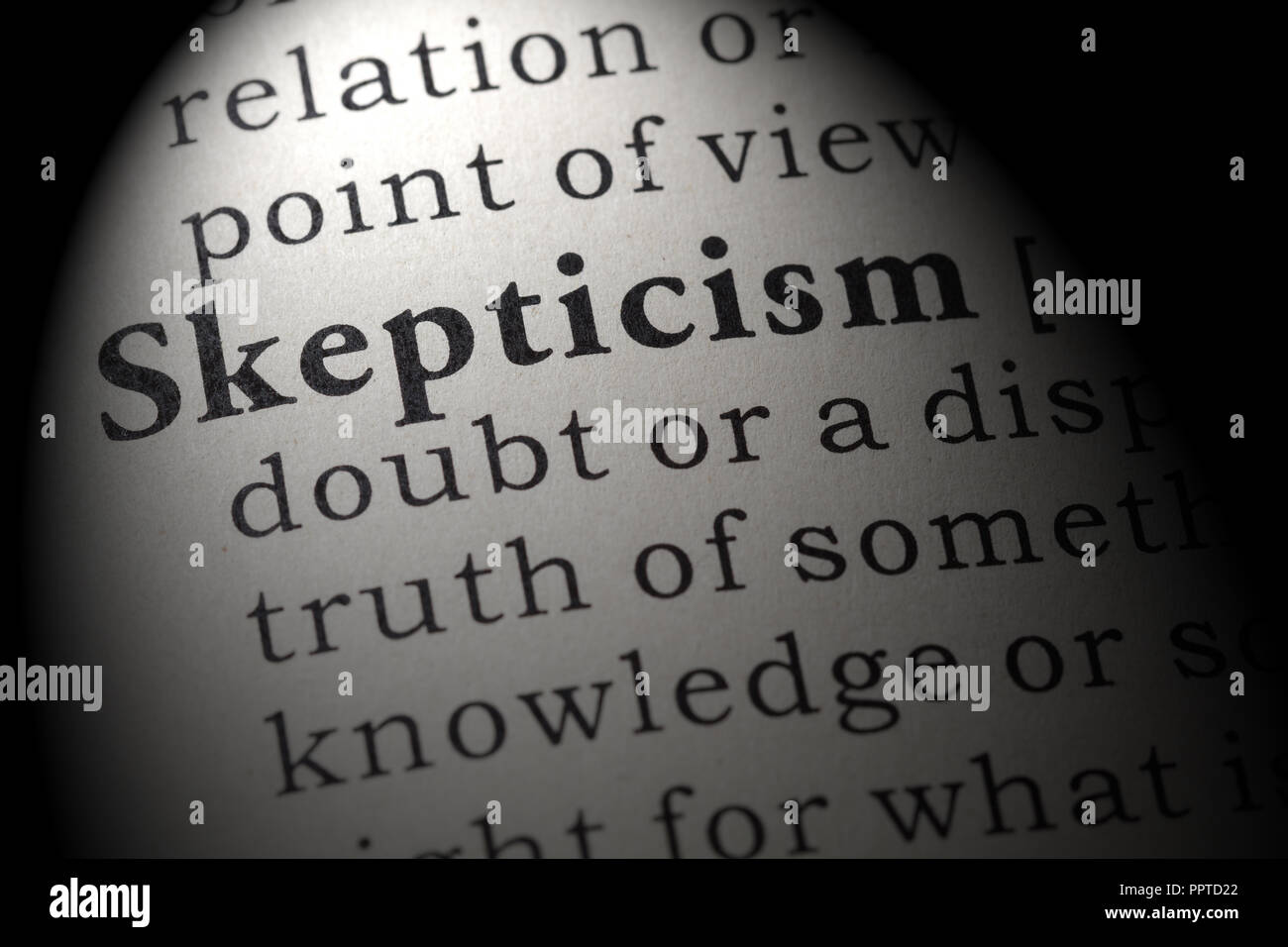 Fake Dictionary, Dictionary definition of the word skepticism ...