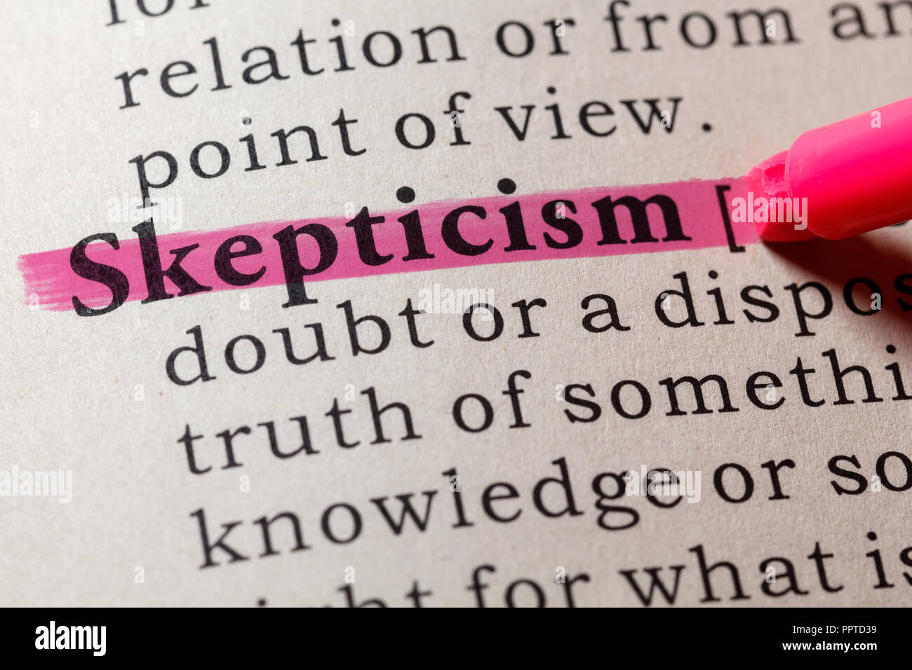 Skepticism hi-res stock photography and images - Alamy