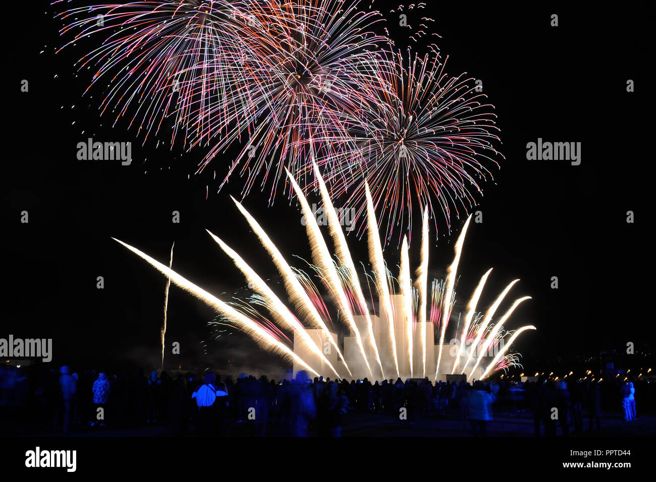 Fireworks festival in moscow hi-res stock photography and images - Alamy