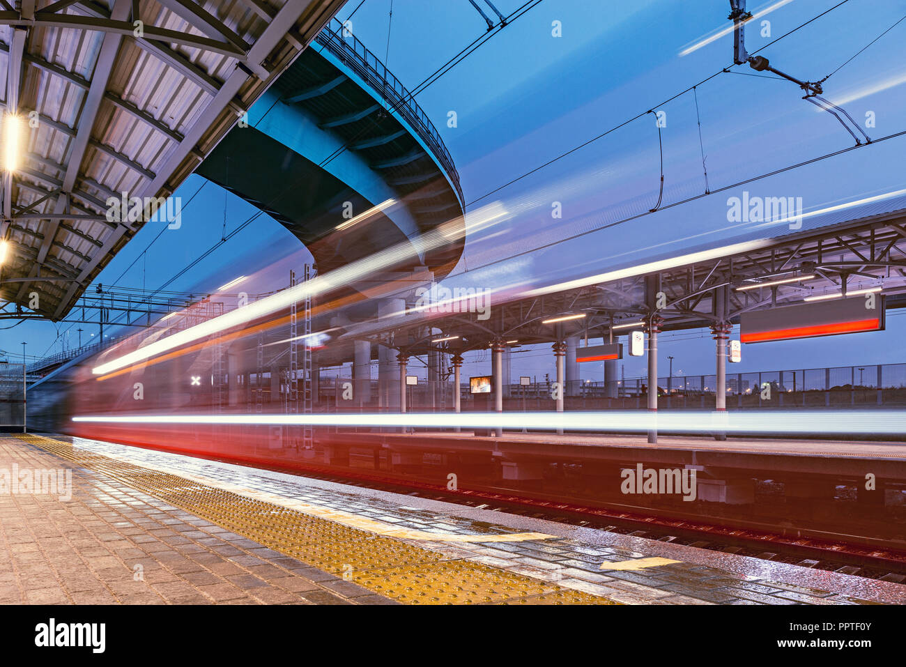 Blurred highspeed train hi-res stock photography and images - Alamy