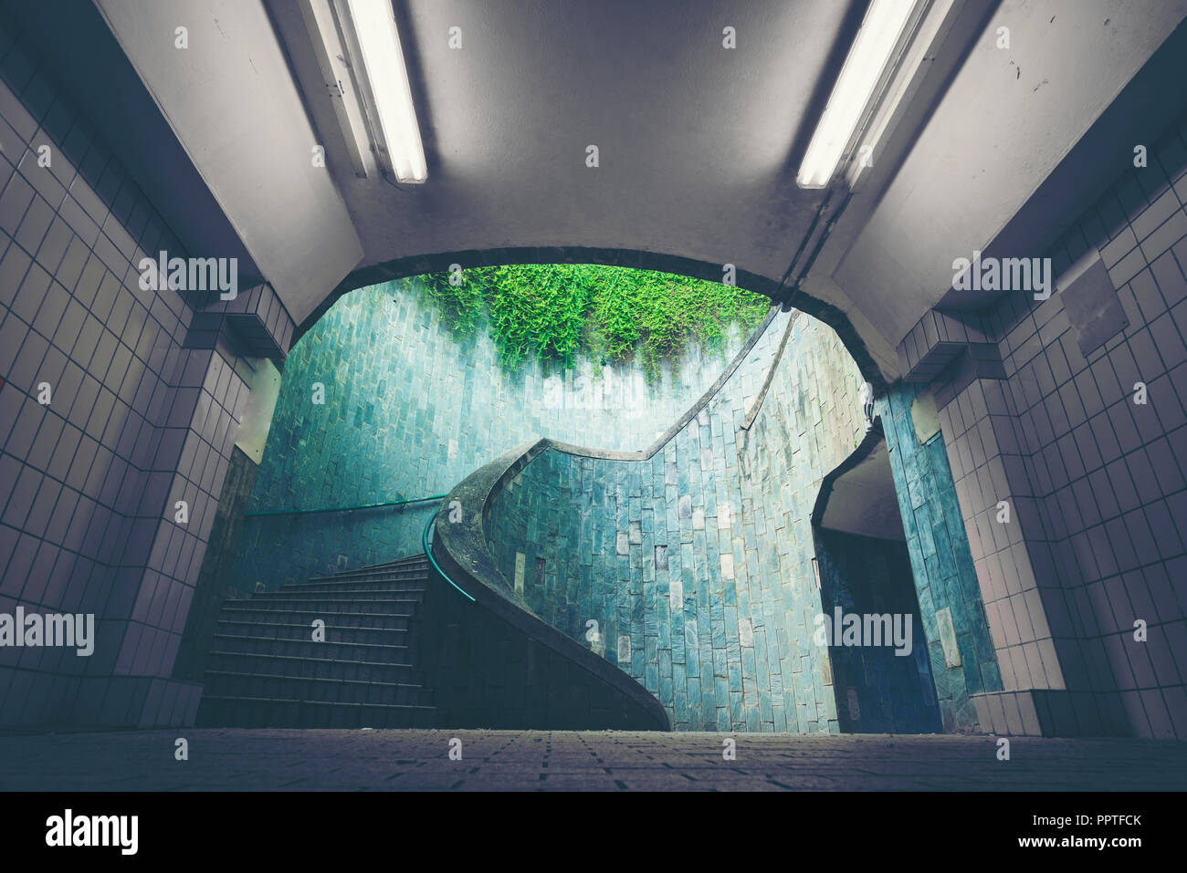Spiral staircase at Fort Canning Park, Singapore Stock Photo - Alamy