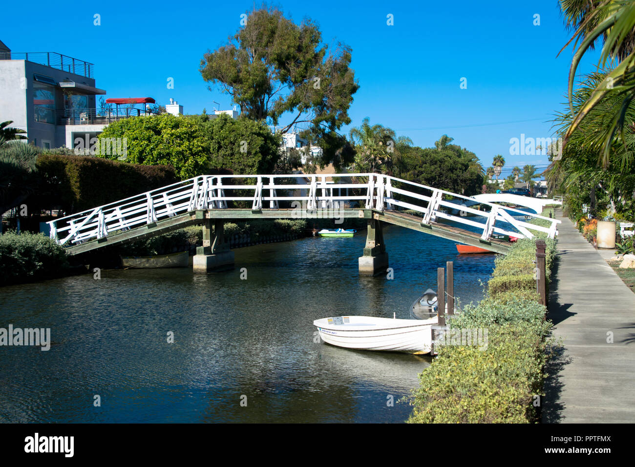 Venice beach california canal hi-res stock photography and images - Alamy