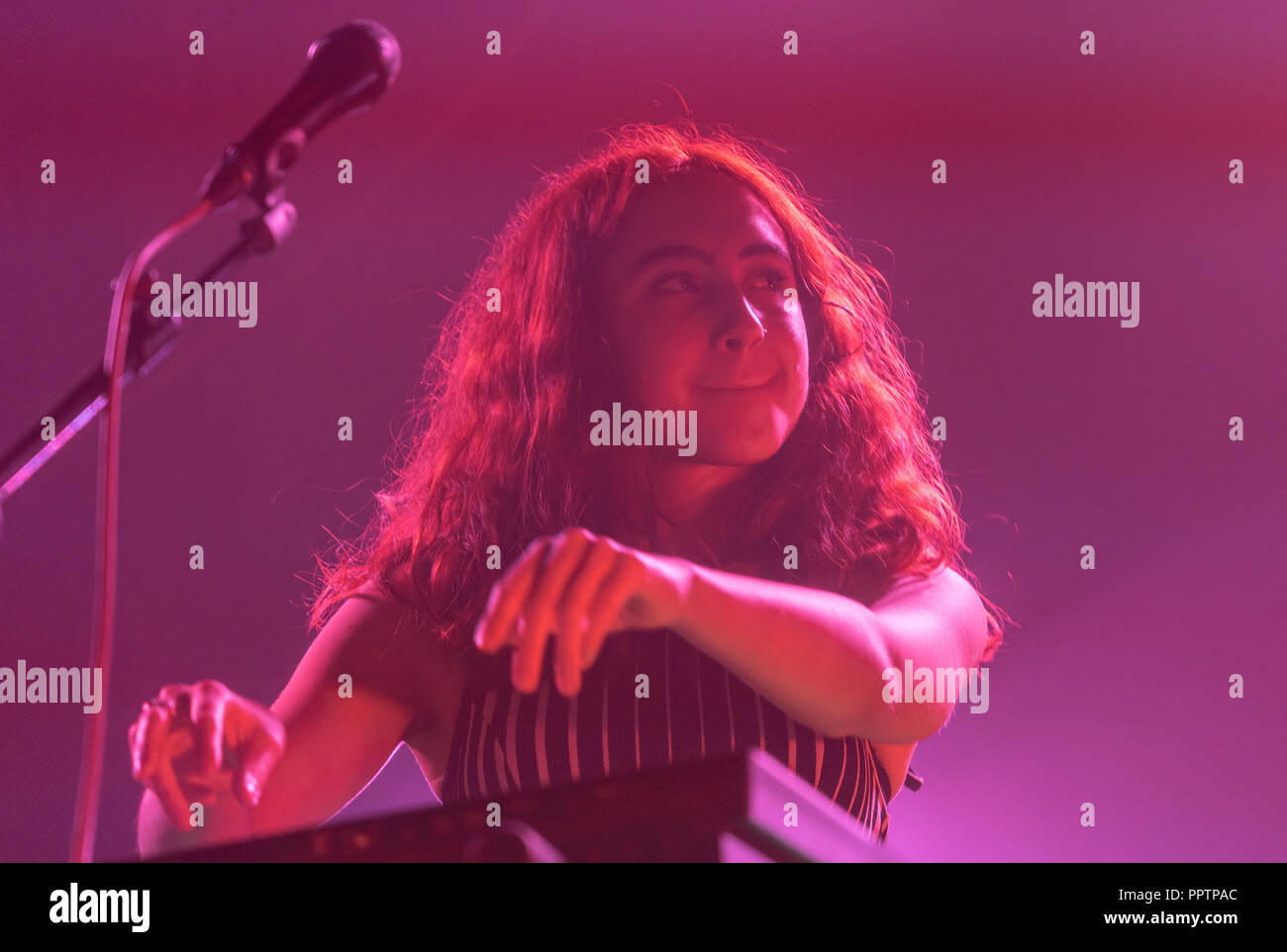London, UK. 27th September, 2018. Rosa Walton of Let's Eat Grandma ...