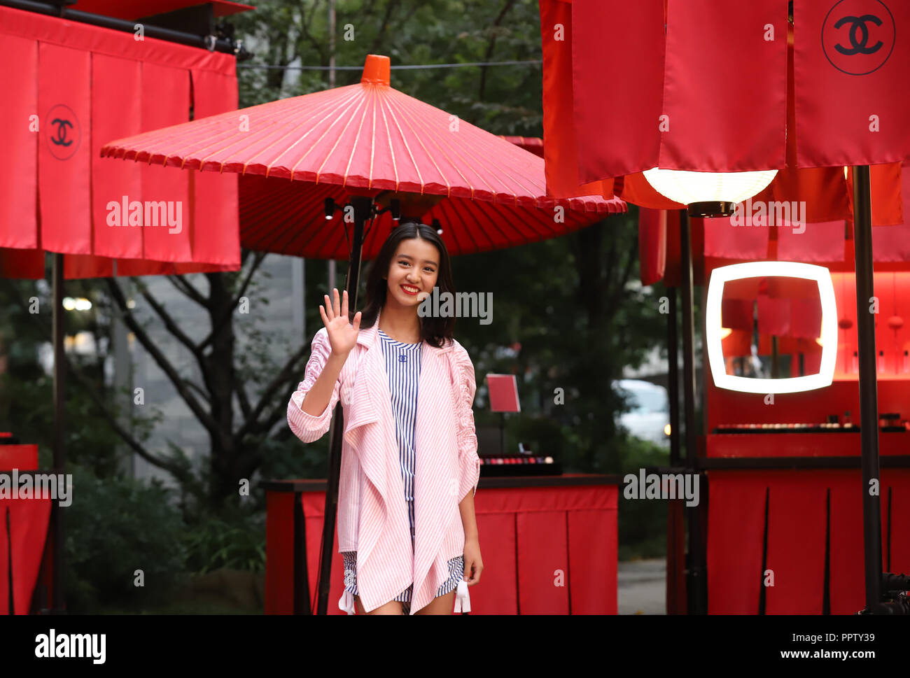 Tokyo, Japan. 27th Sep, 2019. Japanese model Koki smiles as she attends ...