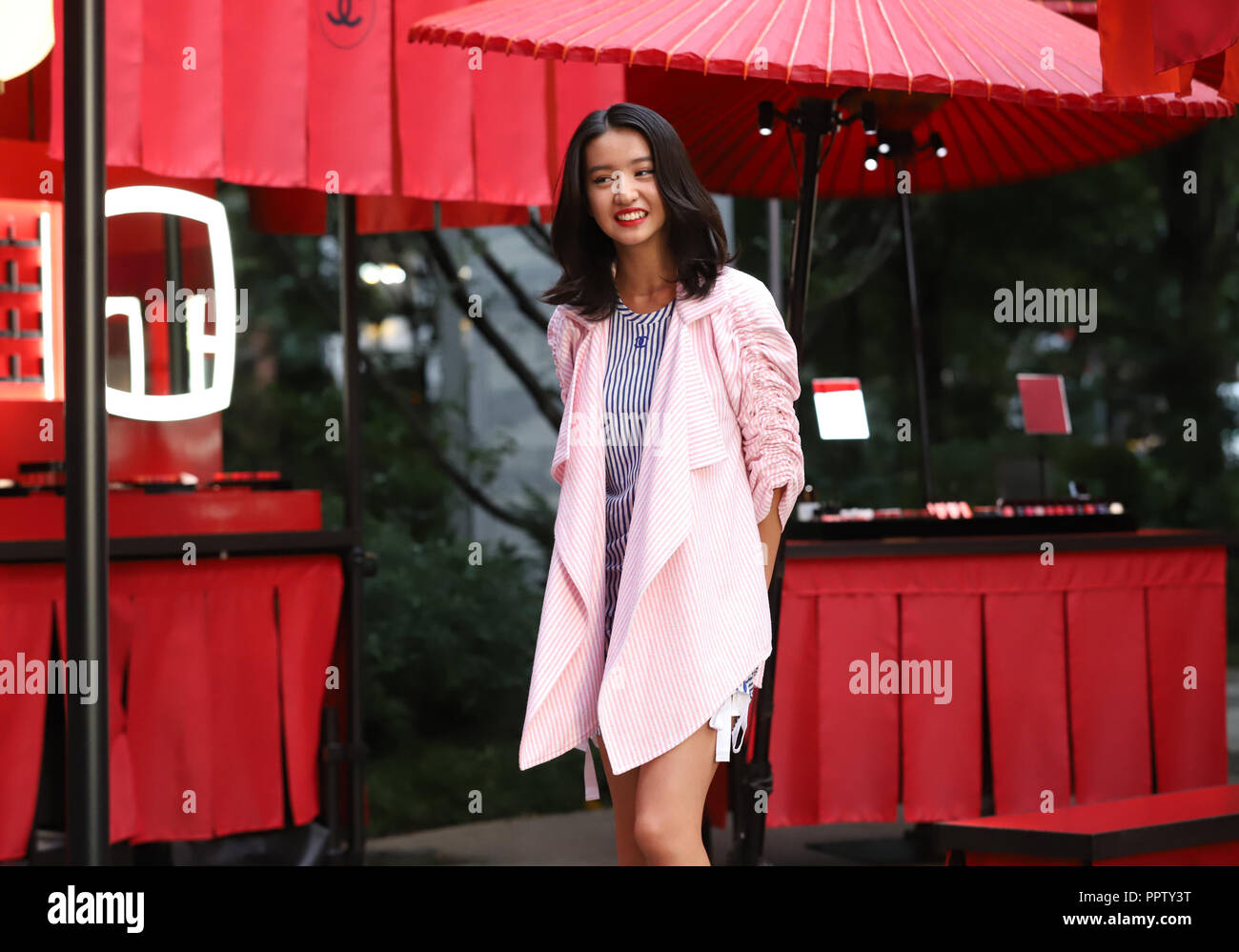 Tokyo, Japan. 27th Sep, 2019. Japanese model Koki smiles as she attends ...