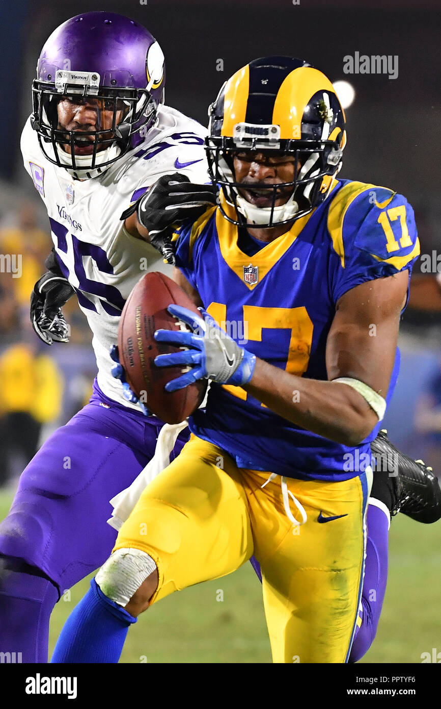 Los Angeles, CA, USA. 27th Sep, 2018. Los Angeles Rams wide receiver ...