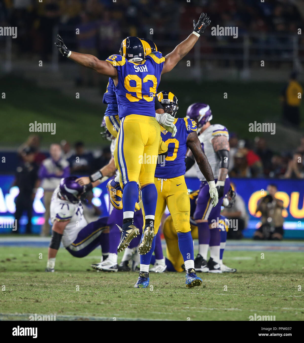 Los Angeles, CA, USA. 27th Sep, 2018. Los Angeles Rams defensive tackle ...