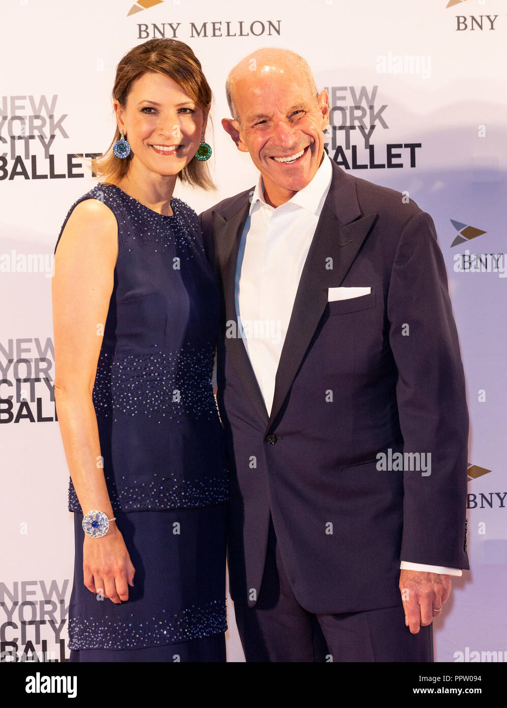 New York, NY - September 27, 2018: Jonathan Tisch and Laura Steinberg ...