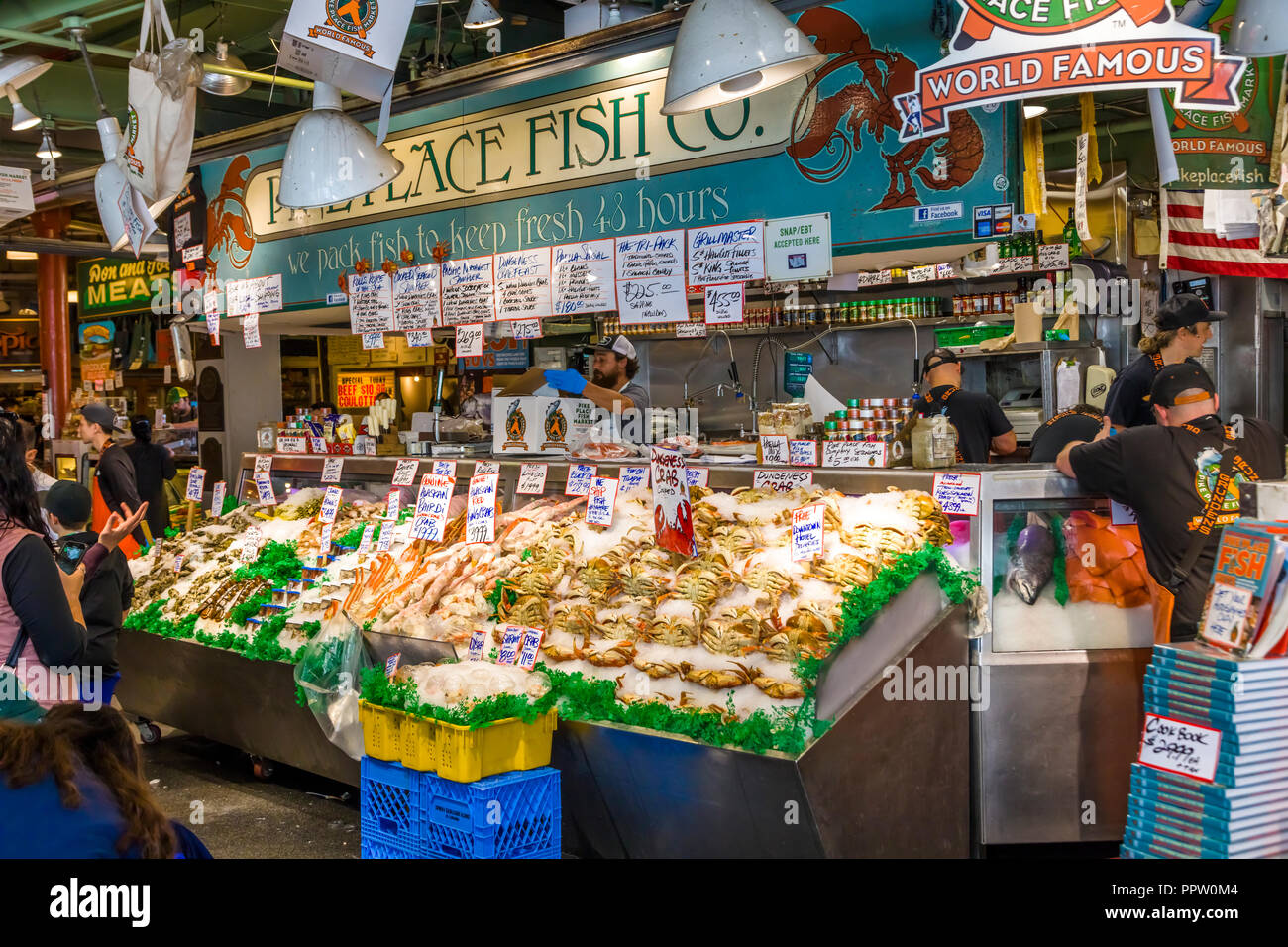 Pike Place Market in Seattle Washington one of the oldest continuously ...
