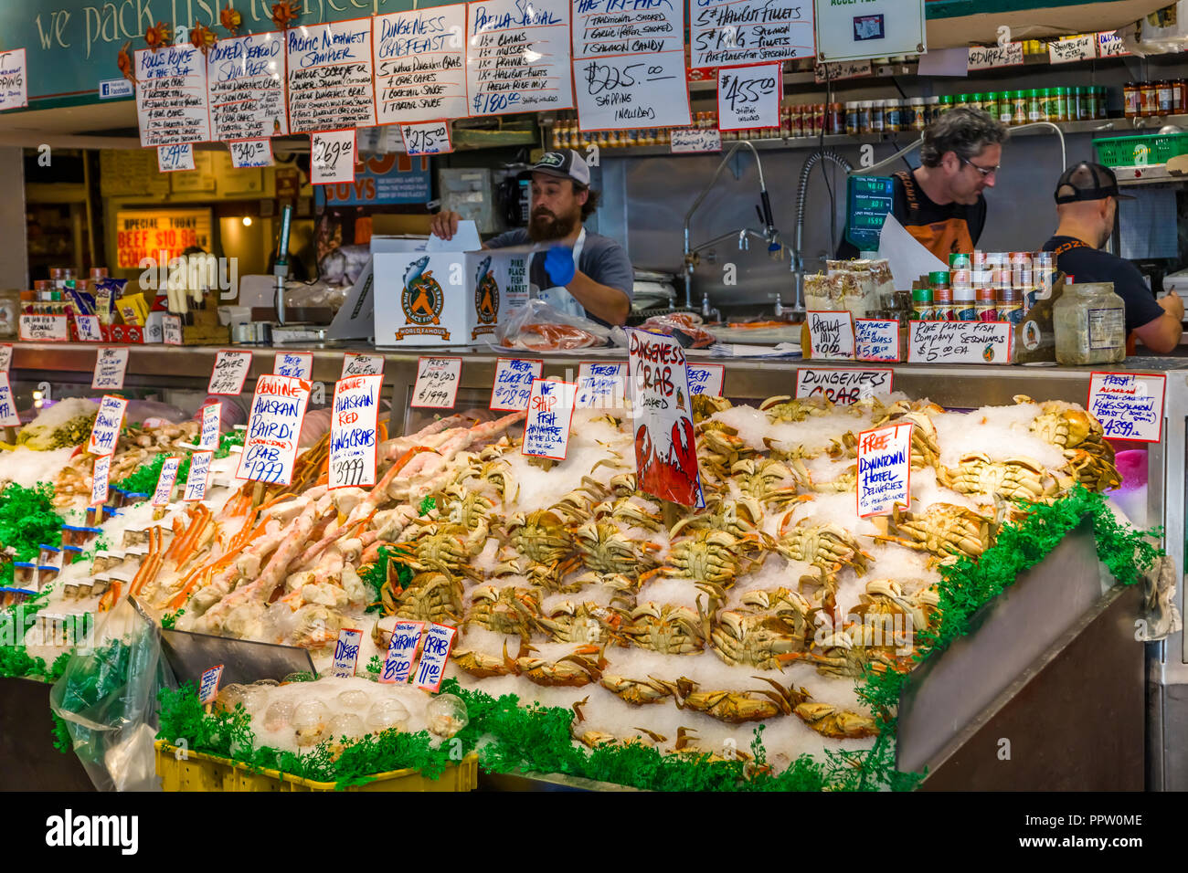 Pike Place Market in Seattle Washington one of the oldest continuously ...