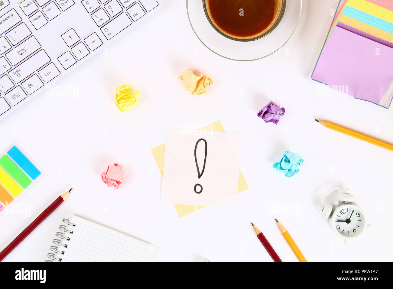 Glowing exclamation mark symbol on hi-res stock photography and images ...