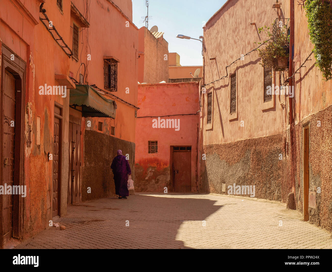 Street of Marrakech in Morocco Stock Photo - Alamy