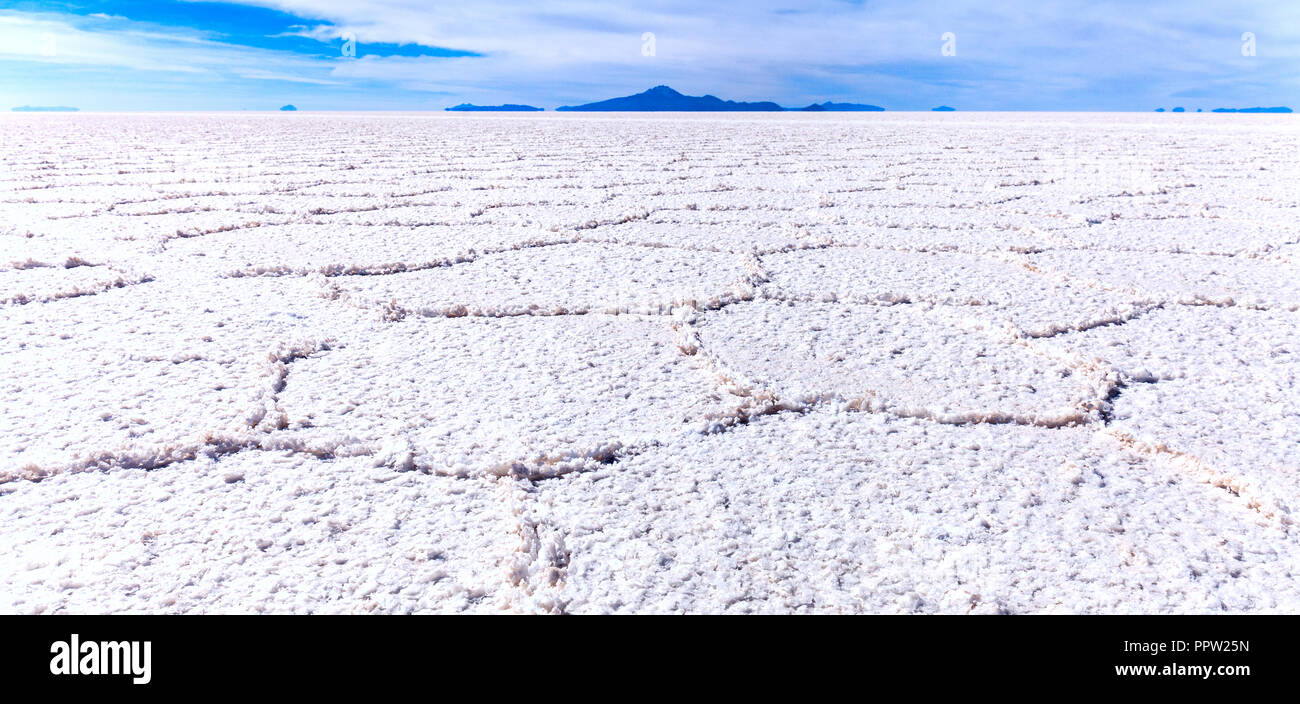 Salar de Uyuni in Bolivia, the world's largest salt flat, photographed ...