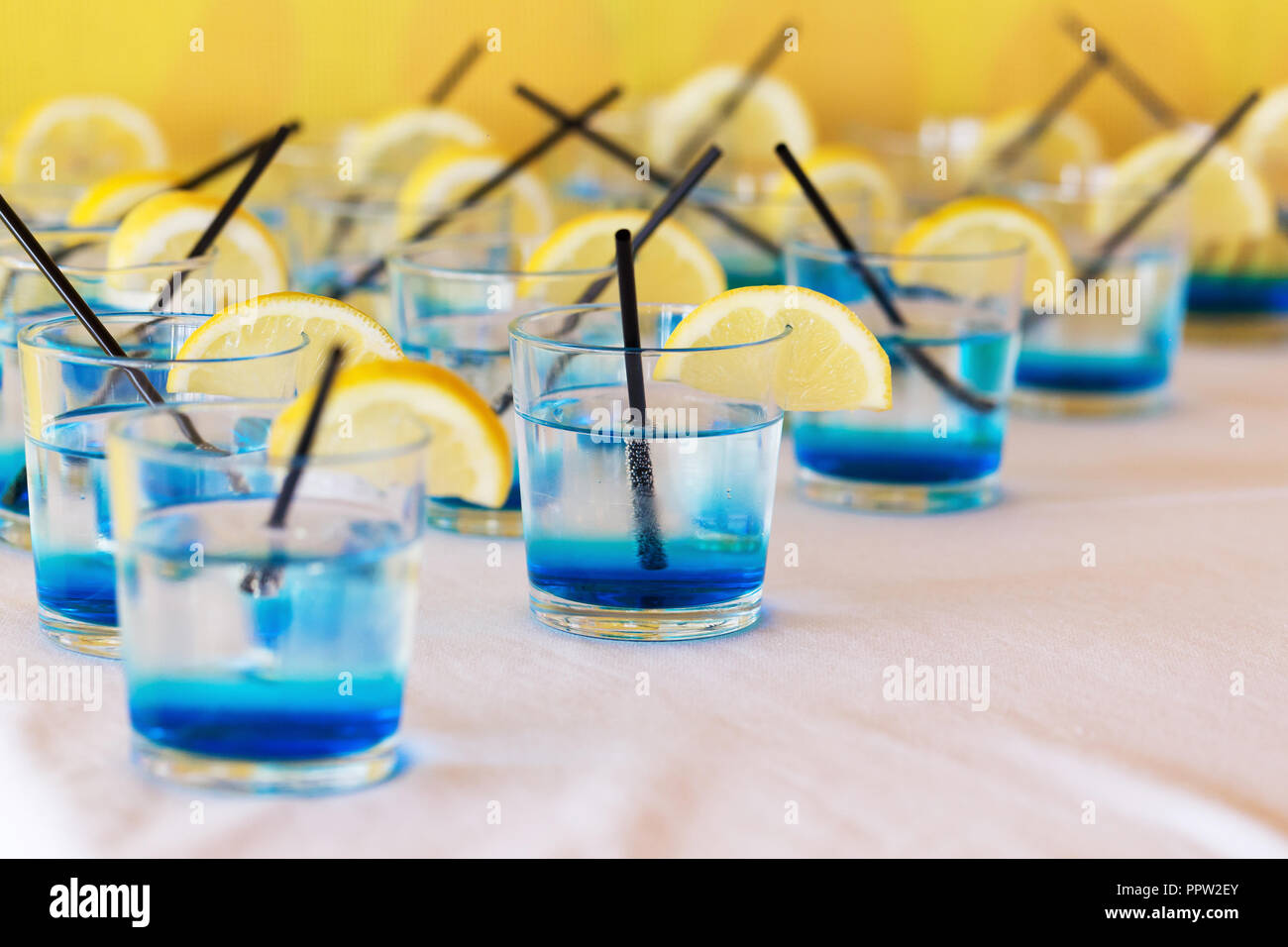 Row of tequila shots hi-res stock photography and images - Alamy