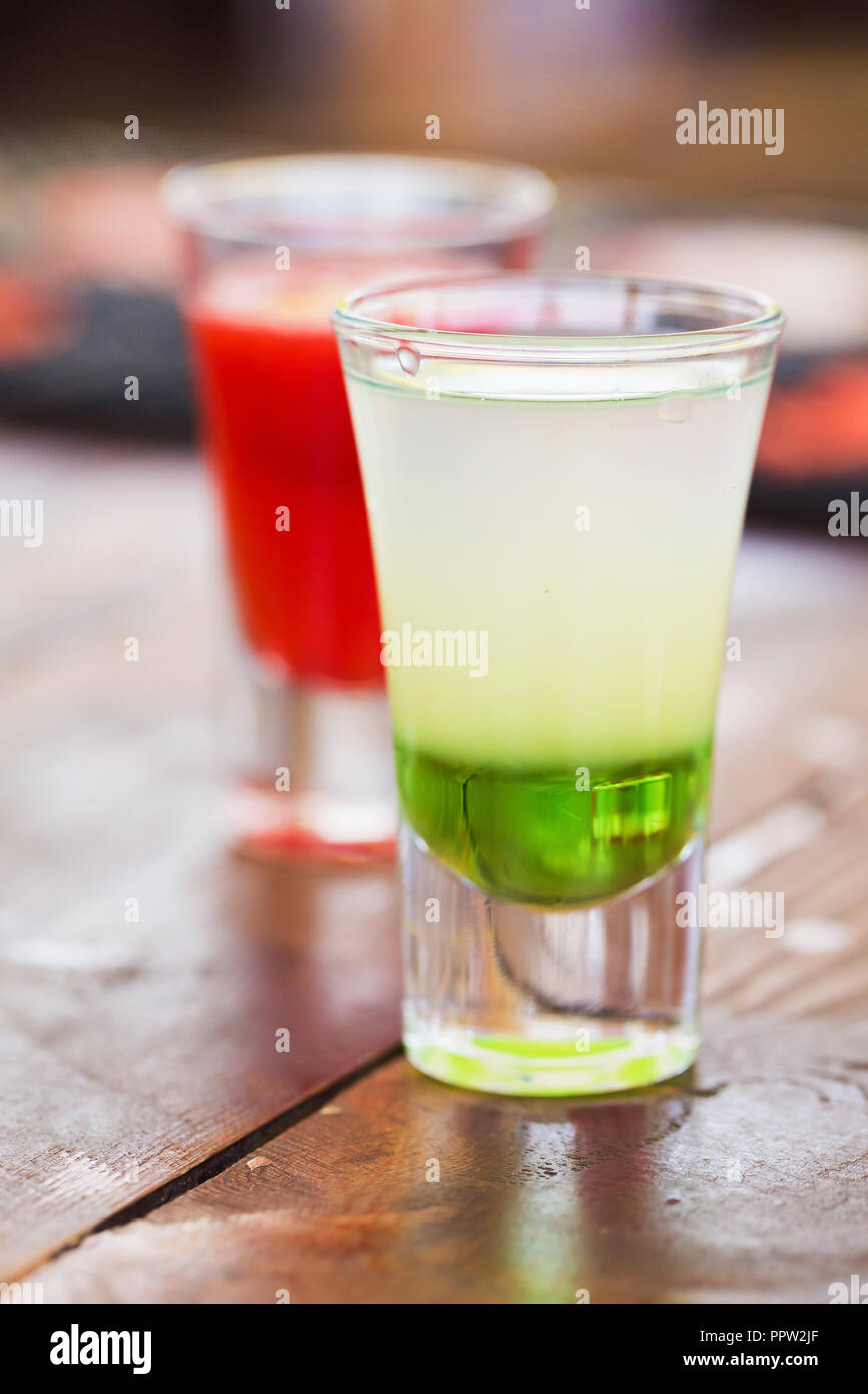 Row of tequila shots hi-res stock photography and images - Alamy