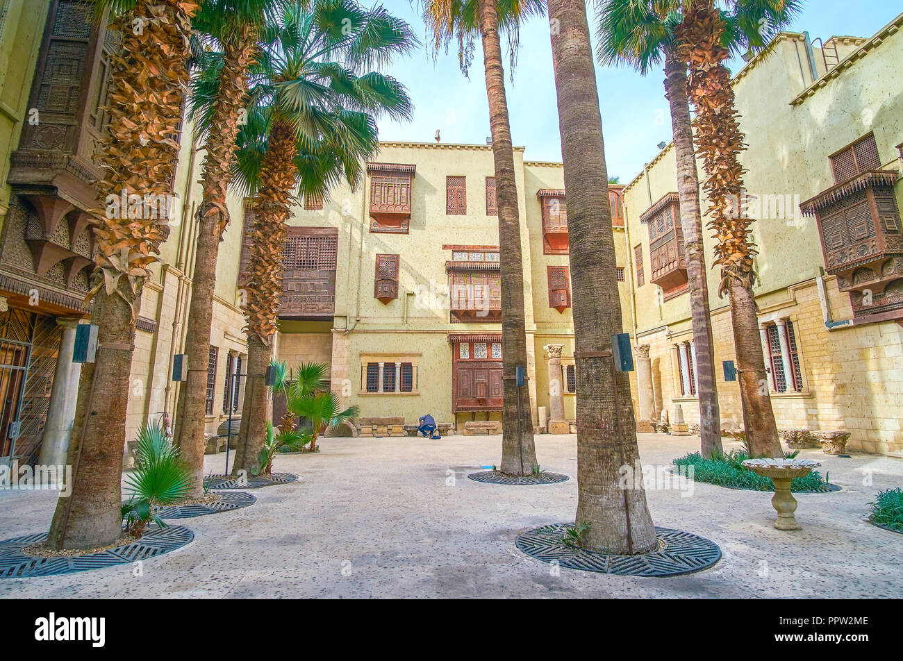 The view on histirical edifices of Coptic district, and a small ...