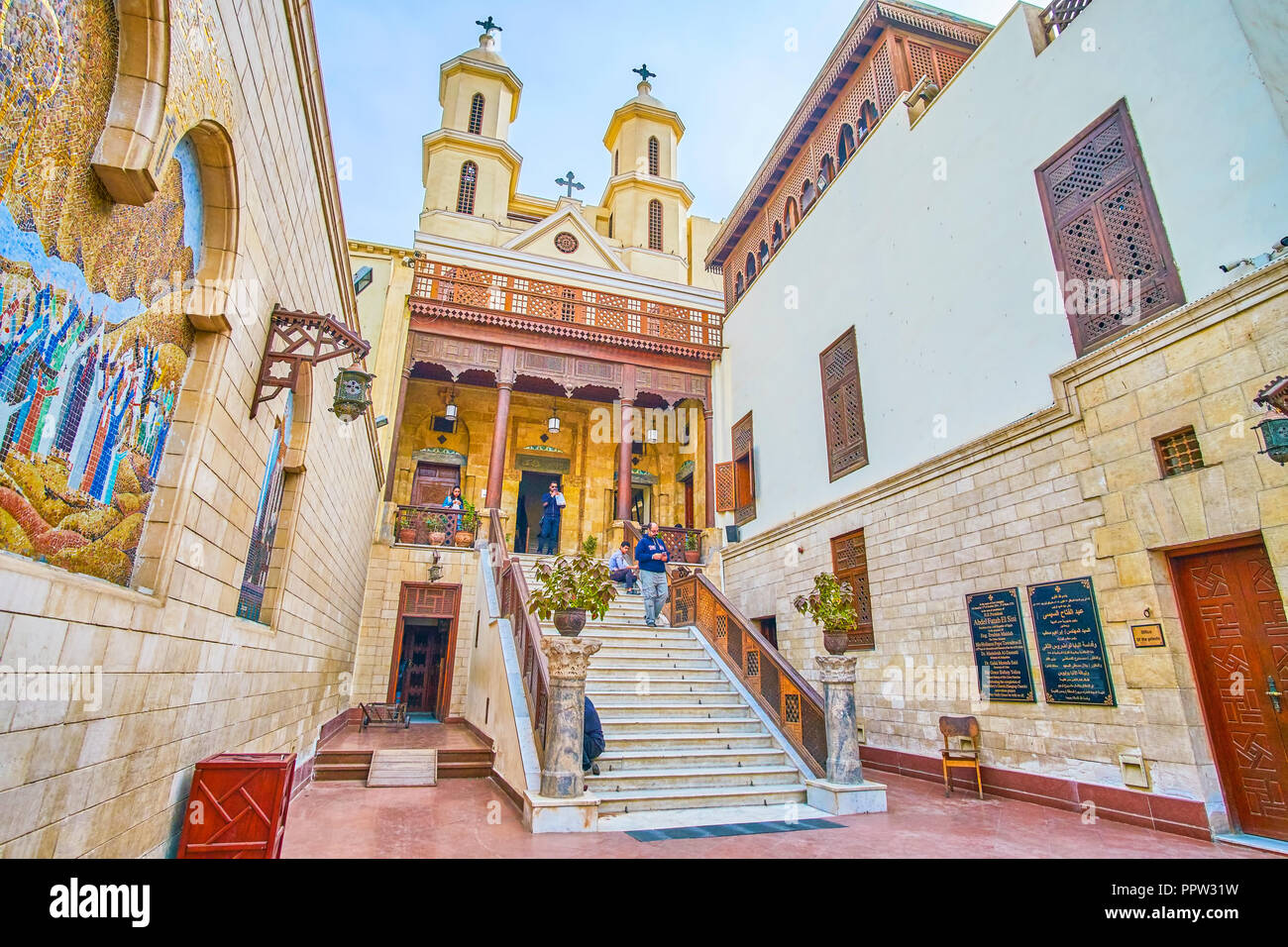 CAIRO, EGYPT - DECEMBER 23, 2017: The Hanging Church is the main ...