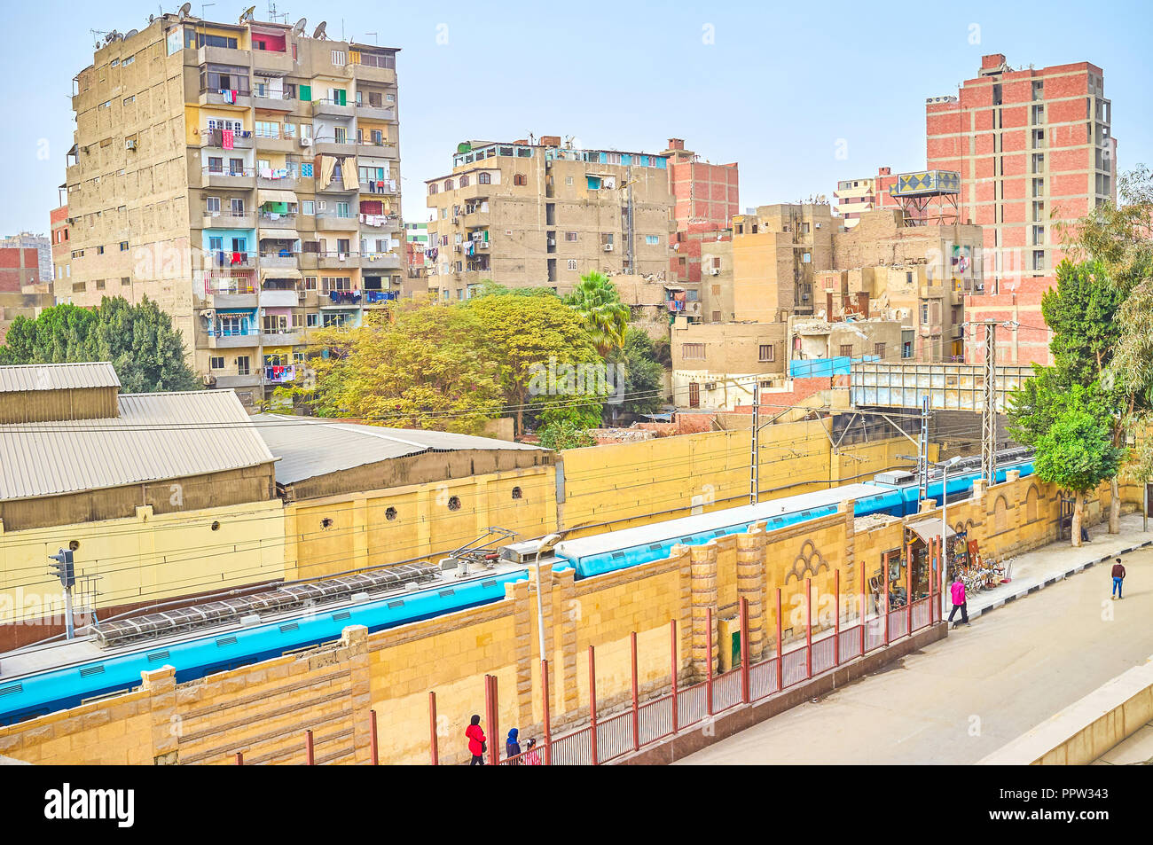 The old residential district next to the famous christian Coptic ...
