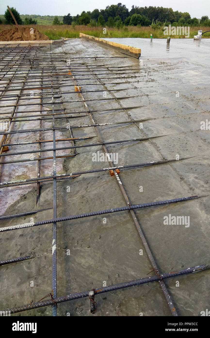 Concreting of Iron Armature Preparation for Building Construction 2018 ...