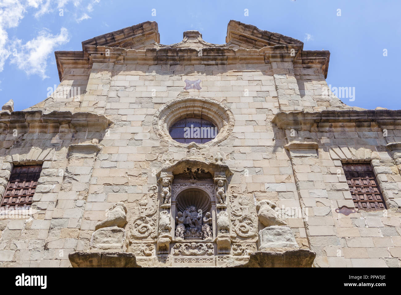 Vic Catalunya, Spain The square of the cathedral Stock Photo - Alamy