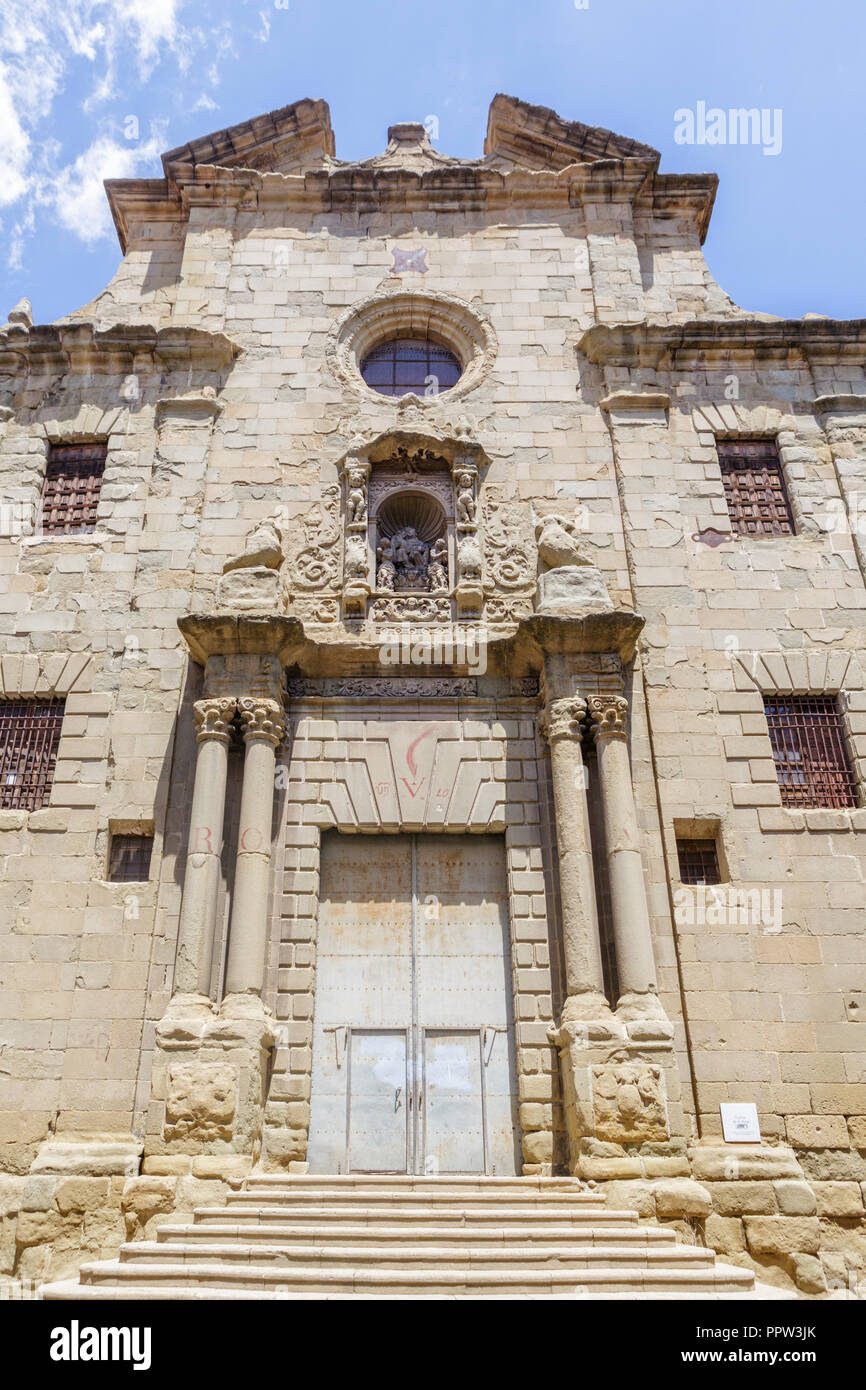 Vic Catalunya, Spain The square of the cathedral Stock Photo - Alamy