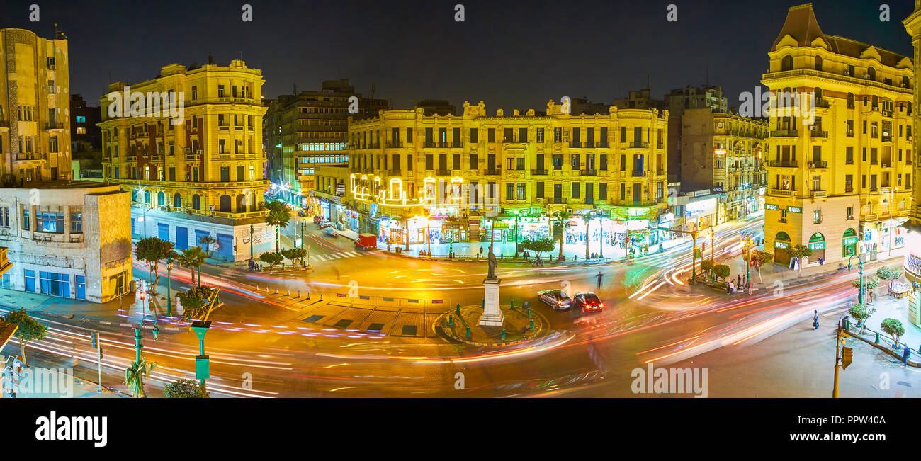 Cairo traffic night hi-res stock photography and images - Alamy