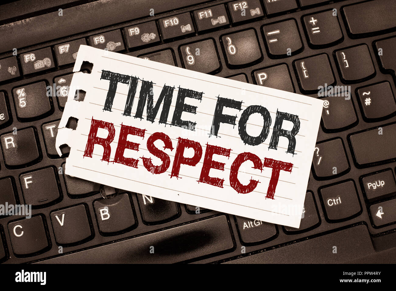 Word writing text Time For Respect. Business concept for when you ...